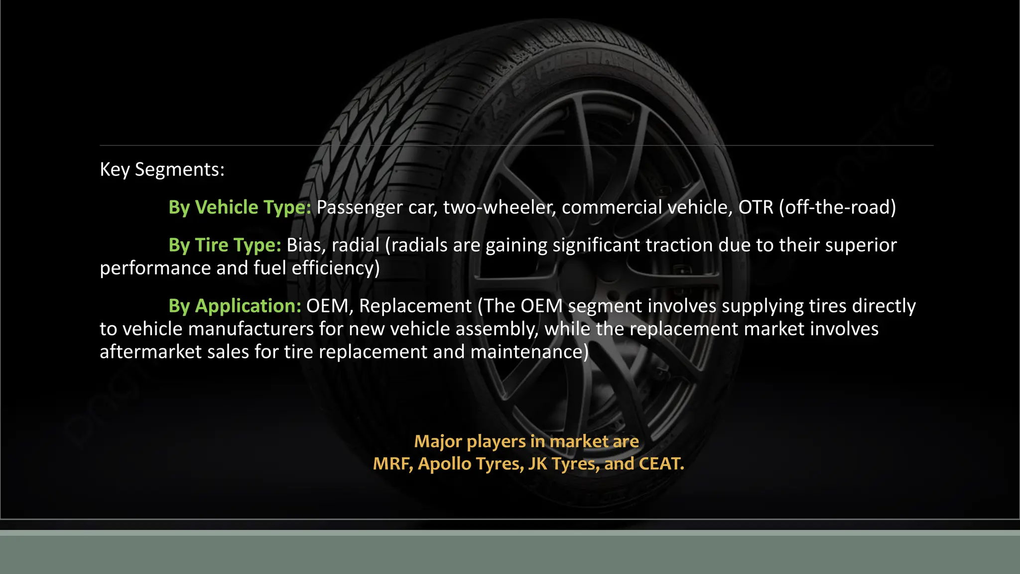 Tyre Industrymarket overview with examples of CEAT | PPTX