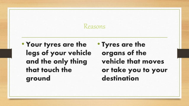 Tyre presentation | PPT