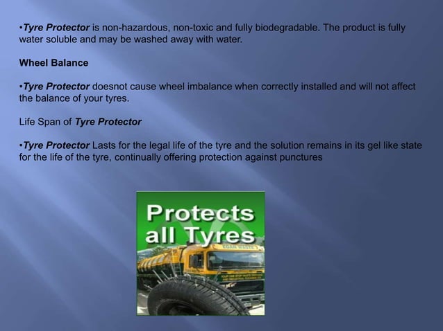 Tyre Protector - Permanent Puncture Prevention | PPTX