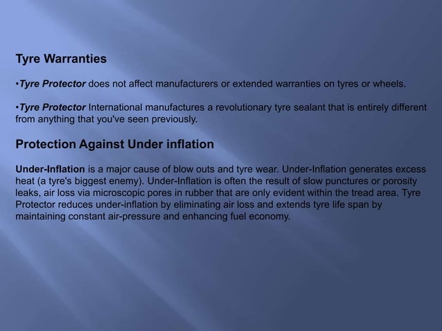 Tyre Protector - Permanent Puncture Prevention | PPTX