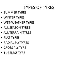 Tyres | PPTX