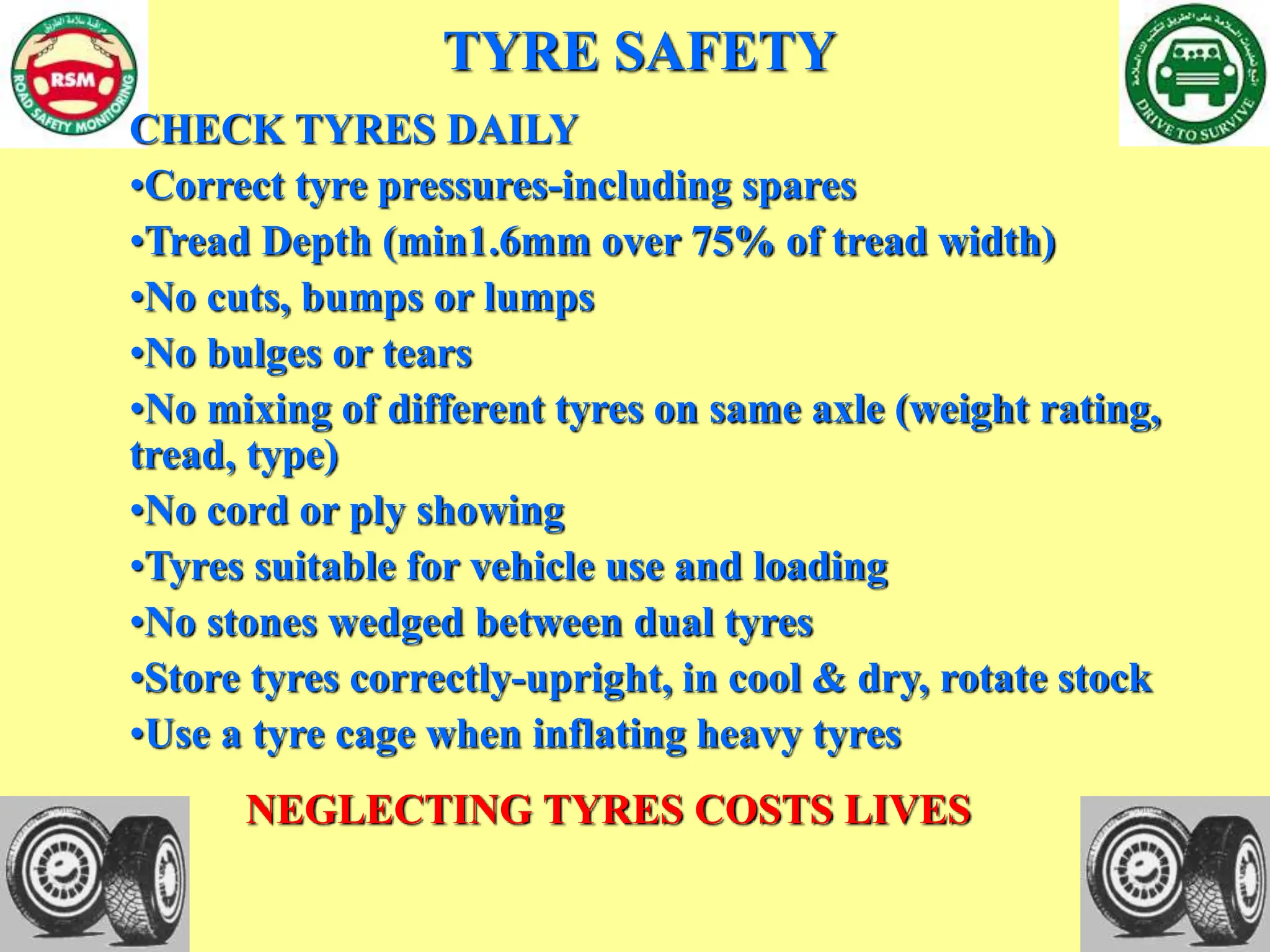 TYRE SAFETY presentation for all normal people | PPT