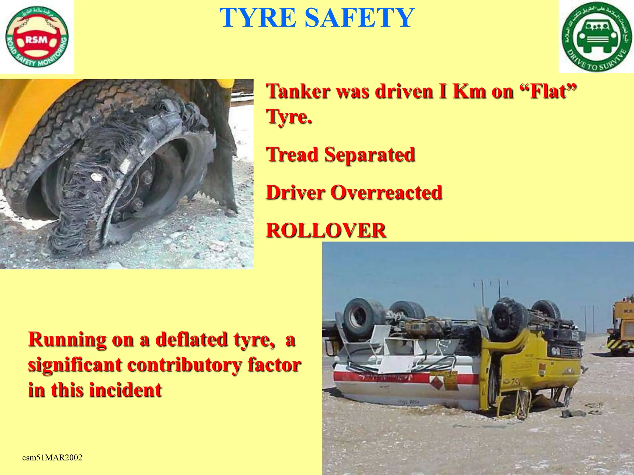 TYRE SAFETY presentation for all normal people | PPT