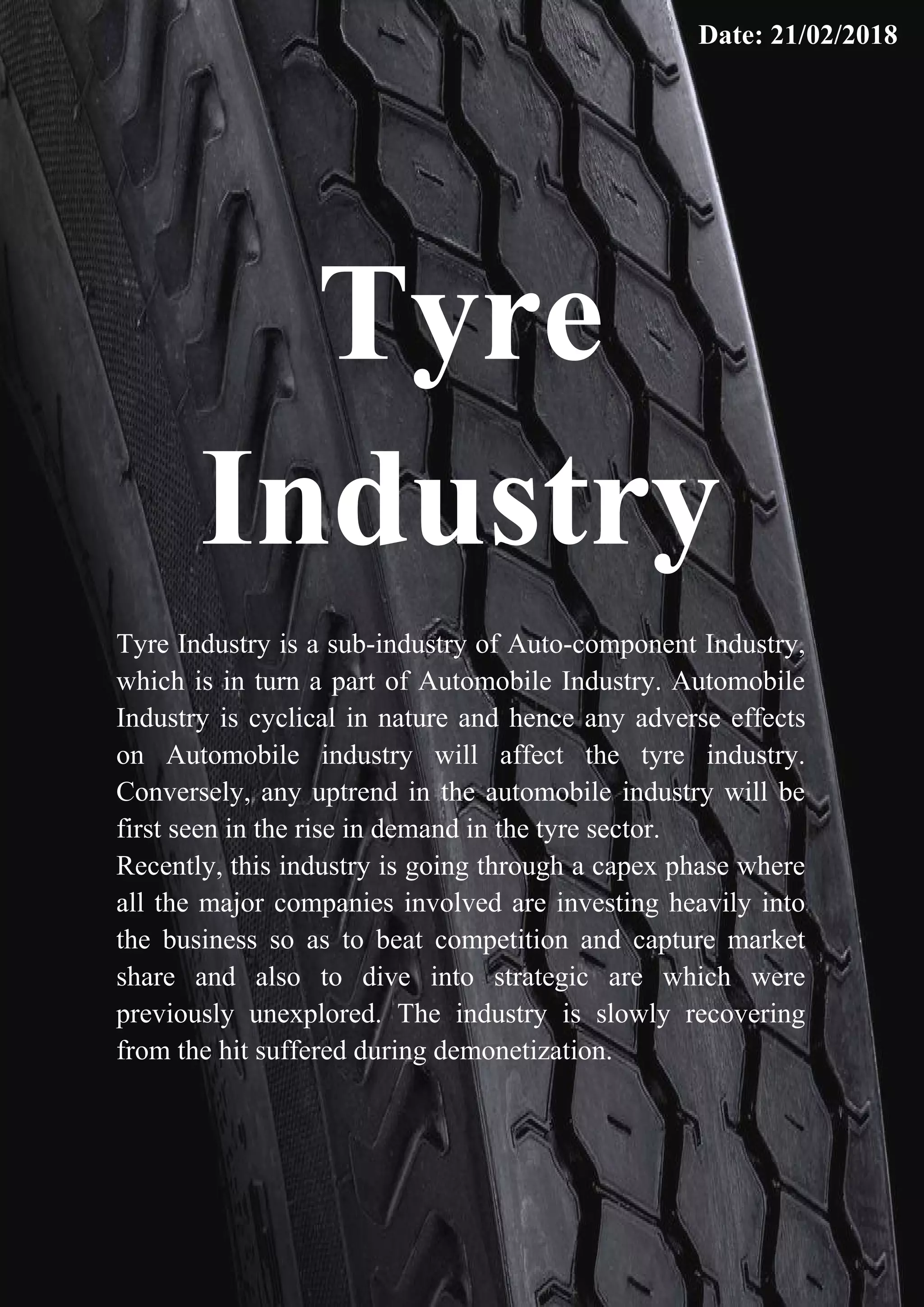Tyre sector and Companies report | PDF