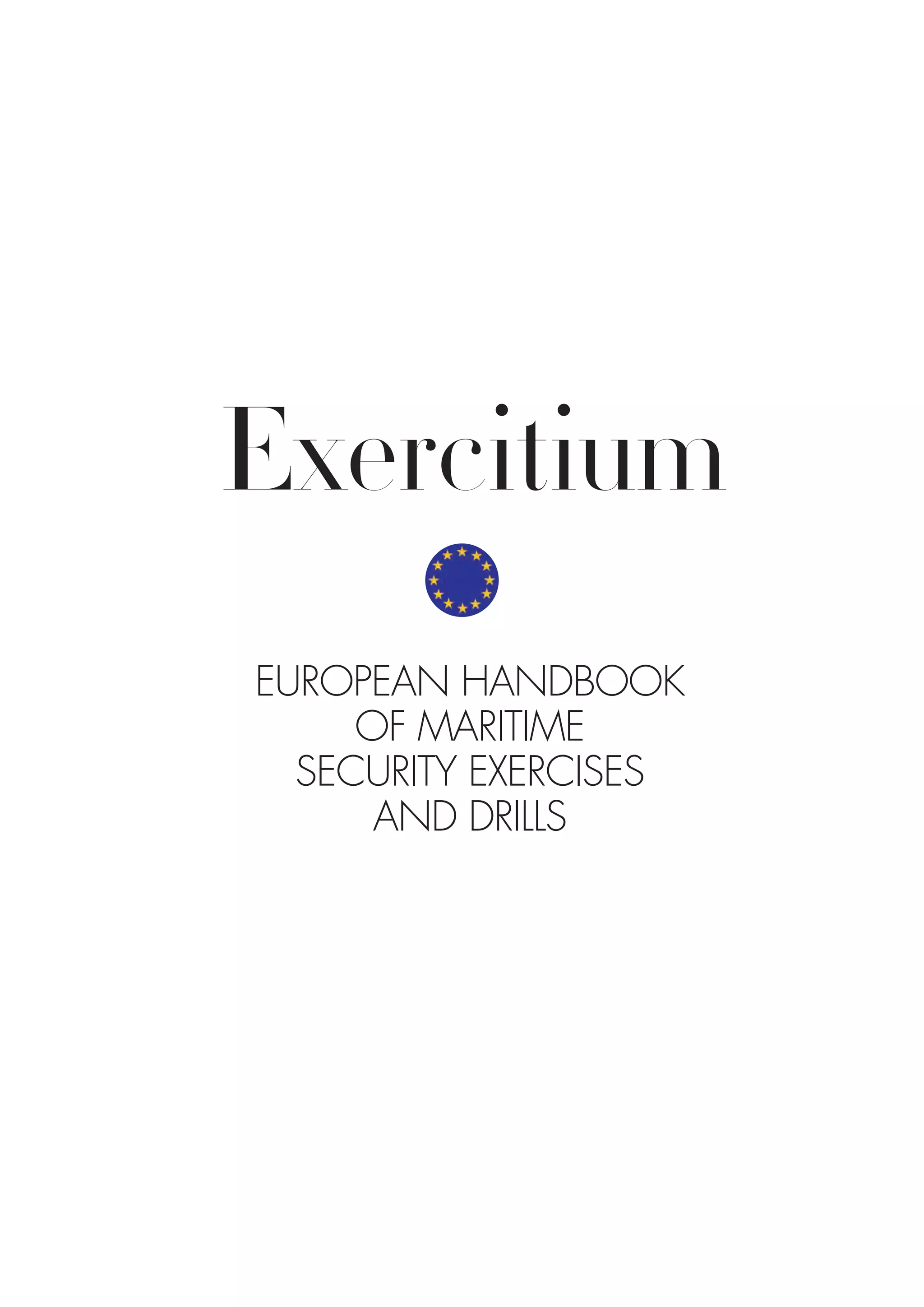 European handbook-of-maritime-security-exercises-and-drills | PDF