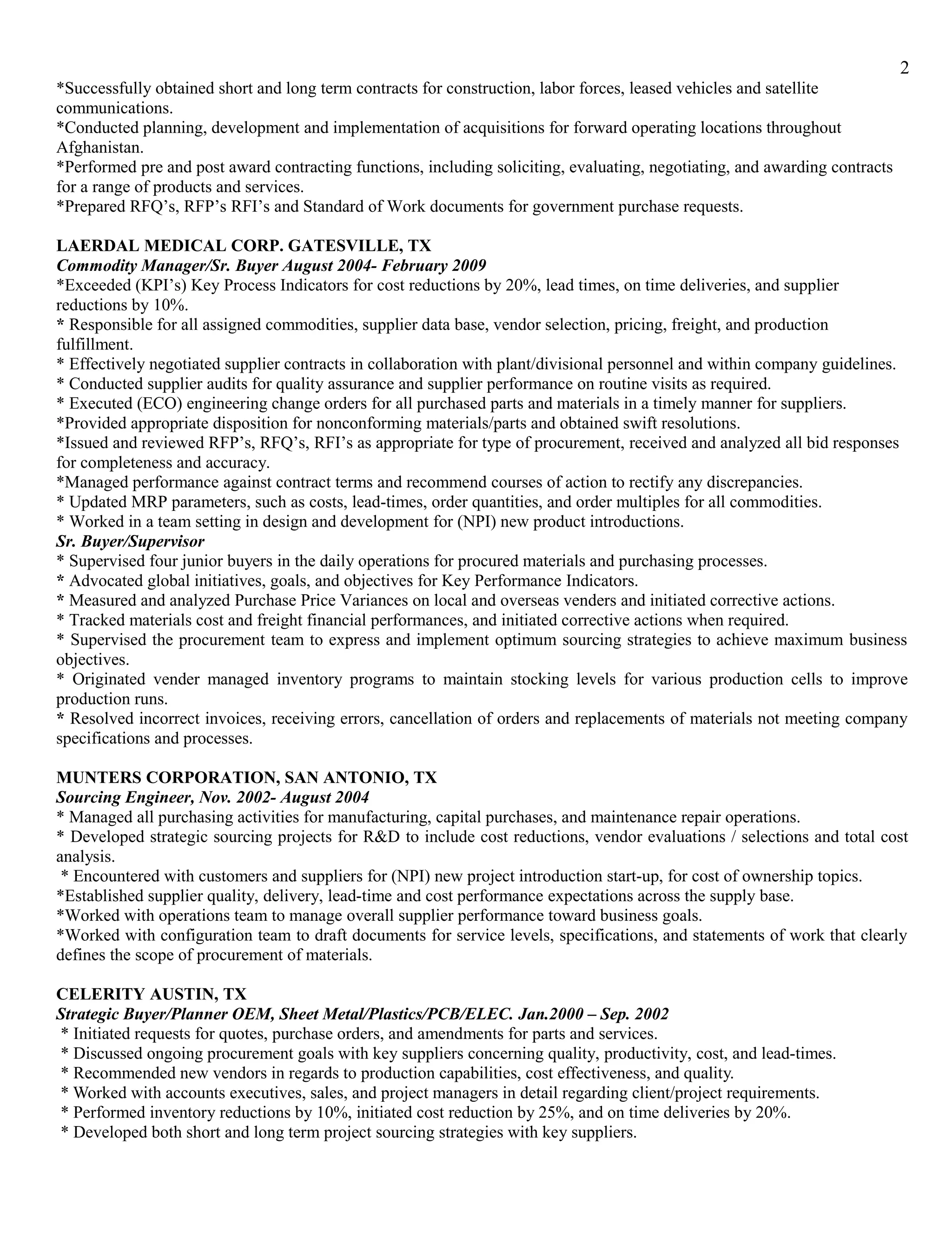 Tyrone ambrose resume 2015 | DOC