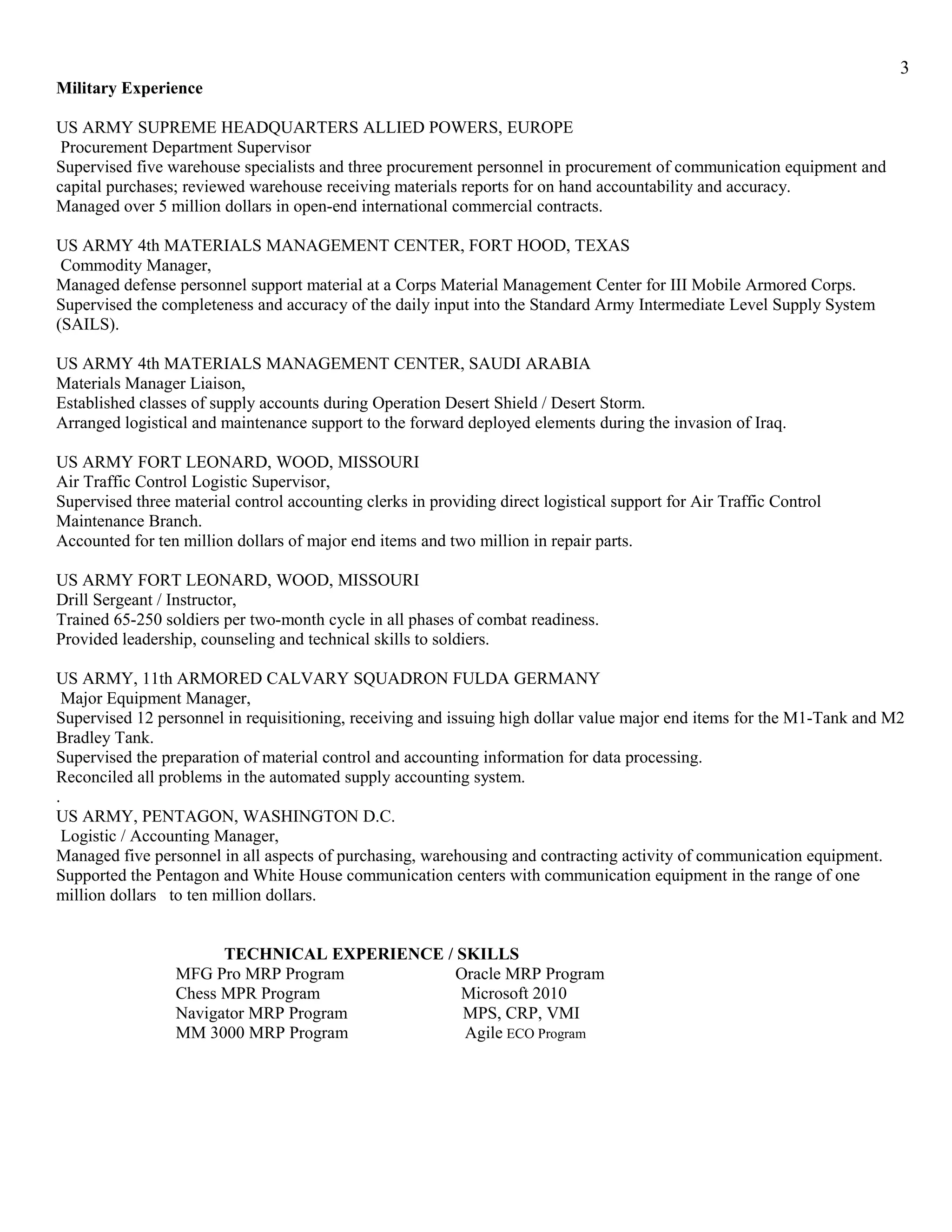 Tyrone ambrose resume 2015 | DOC