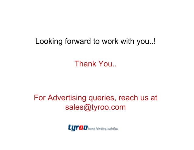 Tyroo Corporate Presentation | PPT