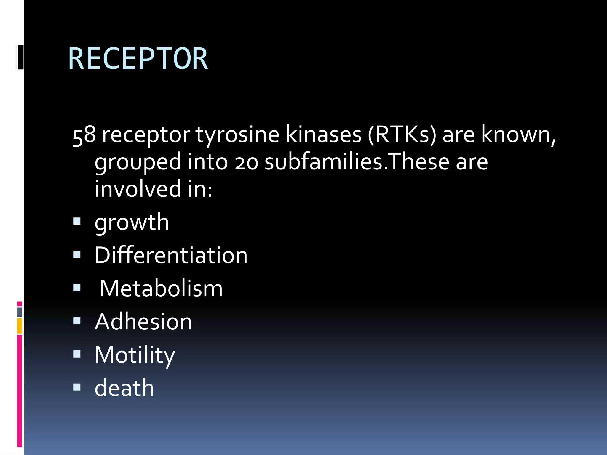 Tyrosine kinase linked receptors | PPTX