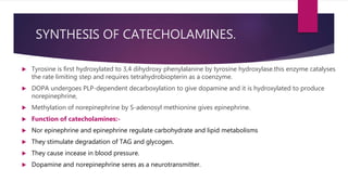 Tyrosine metabolism and its disorders 4 | PPTX
