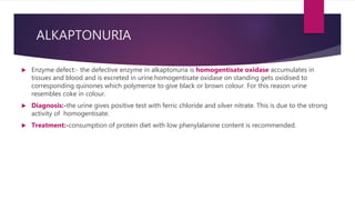 Tyrosine metabolism and its disorders 4 | PPTX