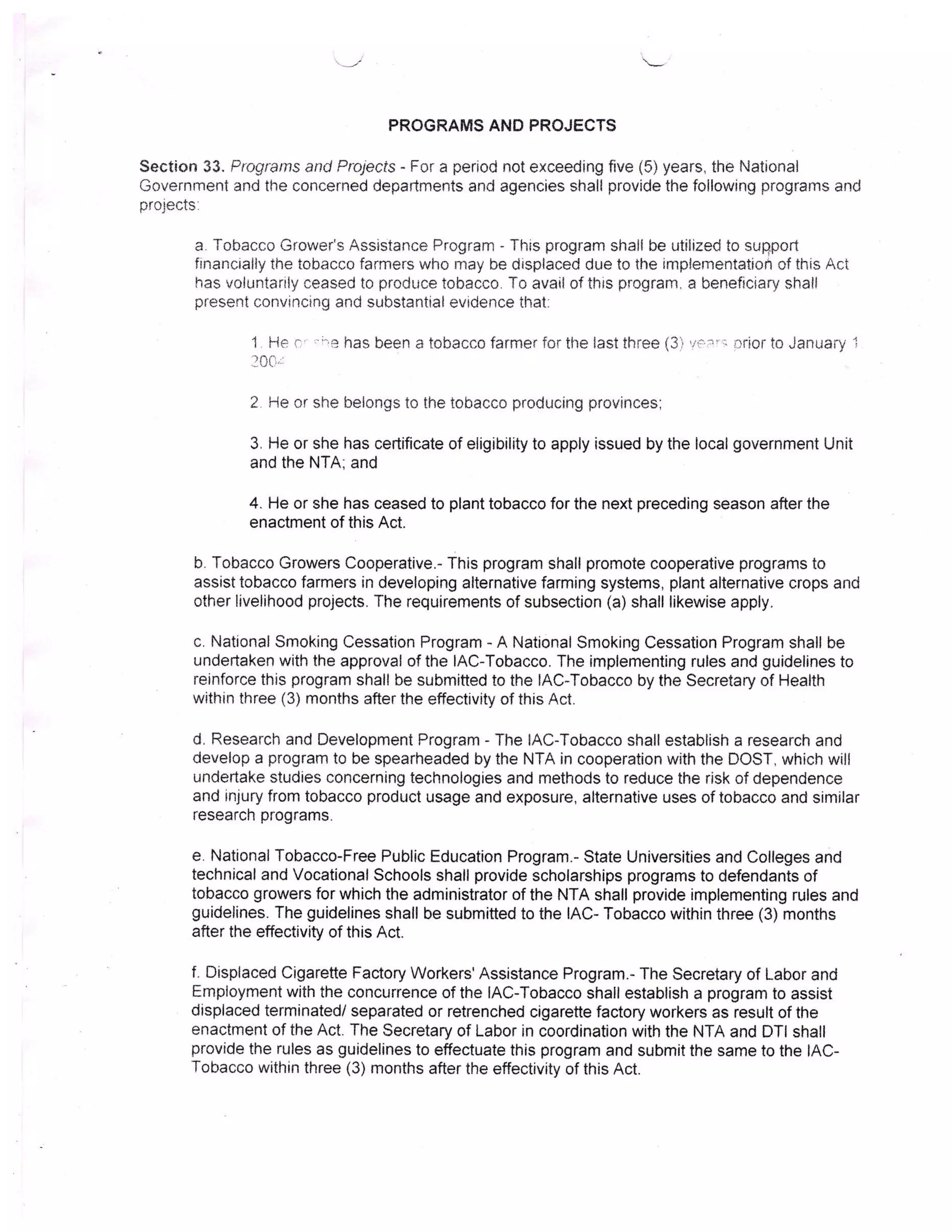 RA 9211 An Act Regulating the Packaging, Use, Sale Distribution and ...