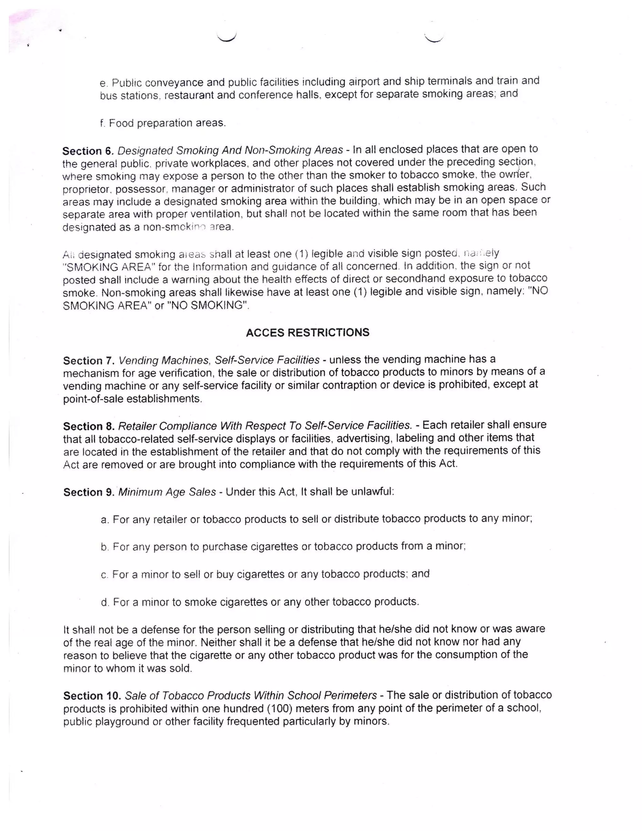 RA 9211 An Act Regulating the Packaging, Use, Sale Distribution and ...