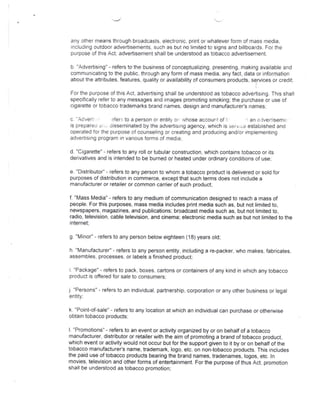RA 9211 An Act Regulating the Packaging, Use, Sale Distribution and ...
