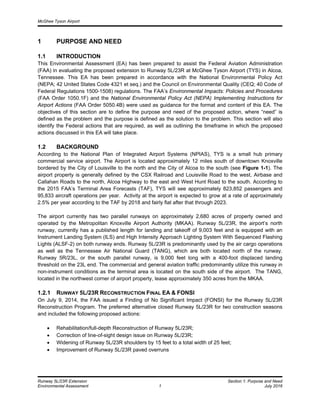 Proposed Extension of Runway 5L-23R McGhee Tyson Airport (TYS) | PDF