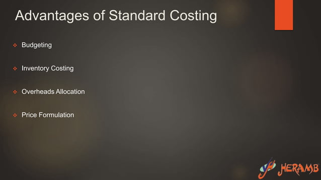 Basics of Standard costing for TYBCom/MBA/CAInter | PPTX | Business ...