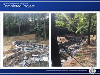 Tysons Galleria outfall restoration | PPT