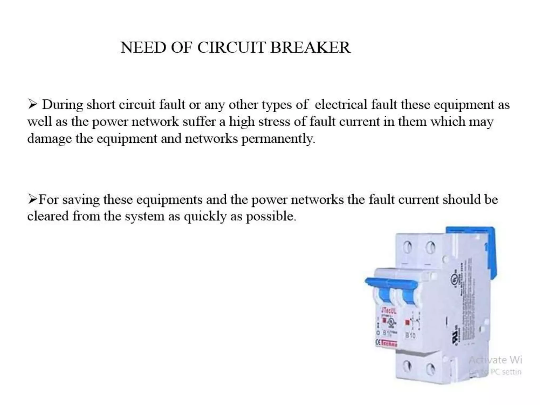 Types of Circuit Breakers | PPTX