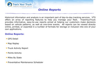 TrackYourTruck Vehicle Tracking | PPT