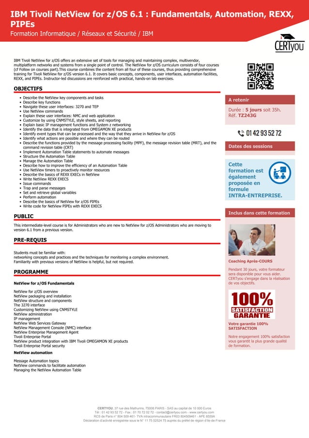 Tz243 g formation-ibm-tivoli-netview-for-z-os-6-1-fundamentals-automation-rexx-pipes | PDF | Web ...
