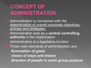 Management and organisation - BAF | PPT