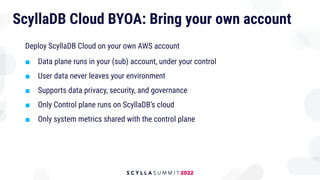 Scylla Summit 2022: ScyllaDB Cloud: Simplifying Deployment to the Public Cloud | PPT