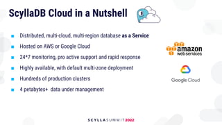 Scylla Summit 2022: ScyllaDB Cloud: Simplifying Deployment to the Public Cloud | PPT