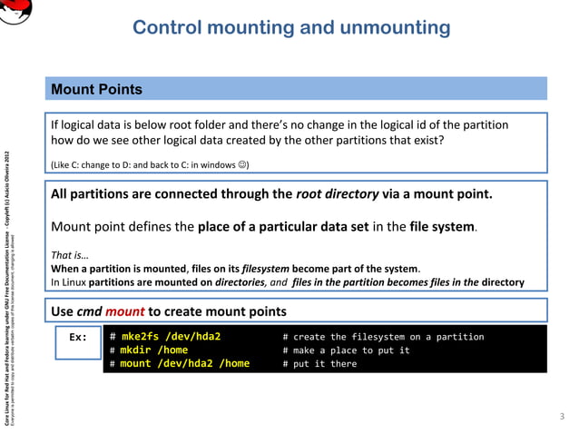 101 4.3 control mounting and unmounting of filesystems | PPT