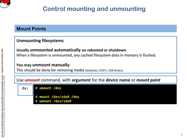 101 4.3 control mounting and unmounting of filesystems | PPT