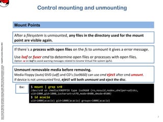 101 4.3 control mounting and unmounting of filesystems | PPT