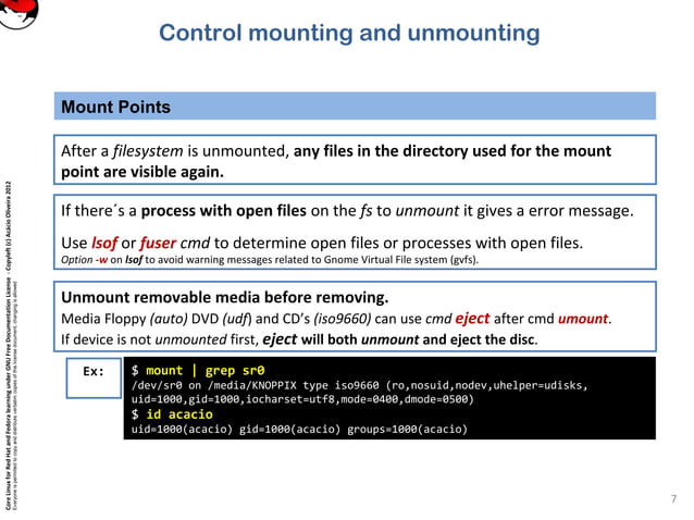 101 4.3 control mounting and unmounting of filesystems | PPT