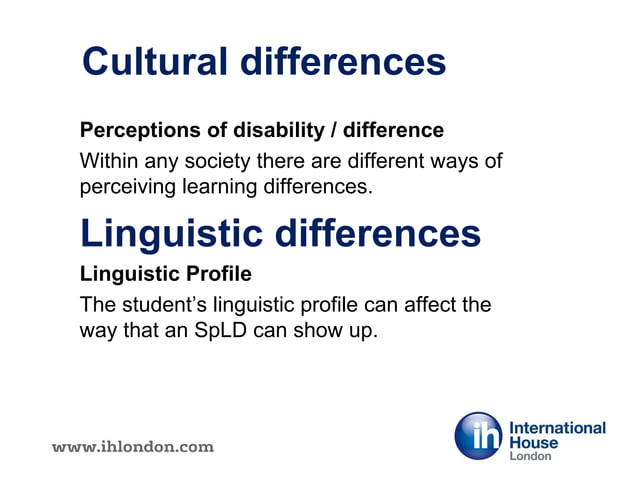 Varinder Unlu: Students with specific learning differences | PPT | Free ...