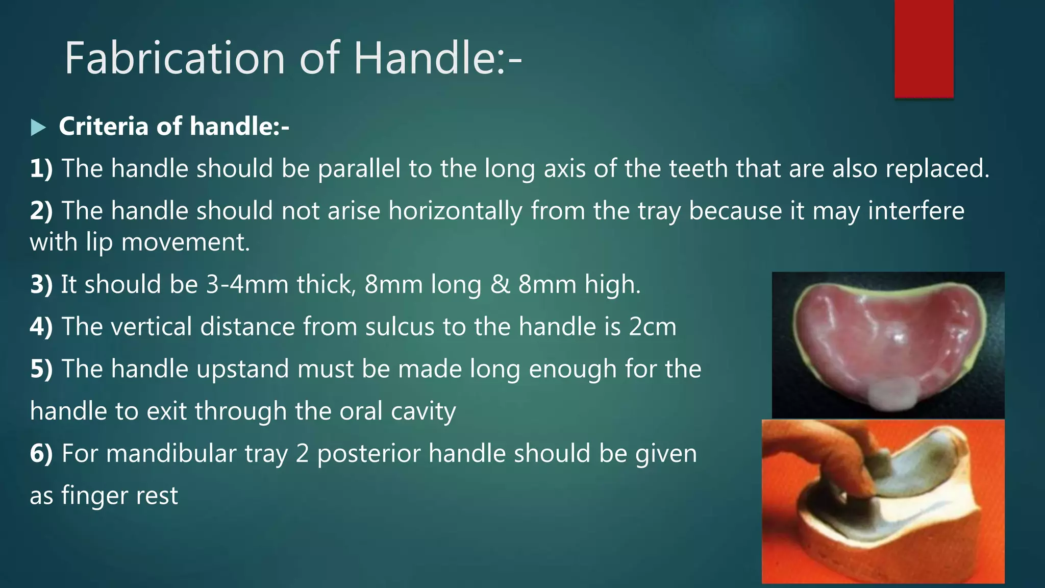 Special tray prosthodontics | PPTX