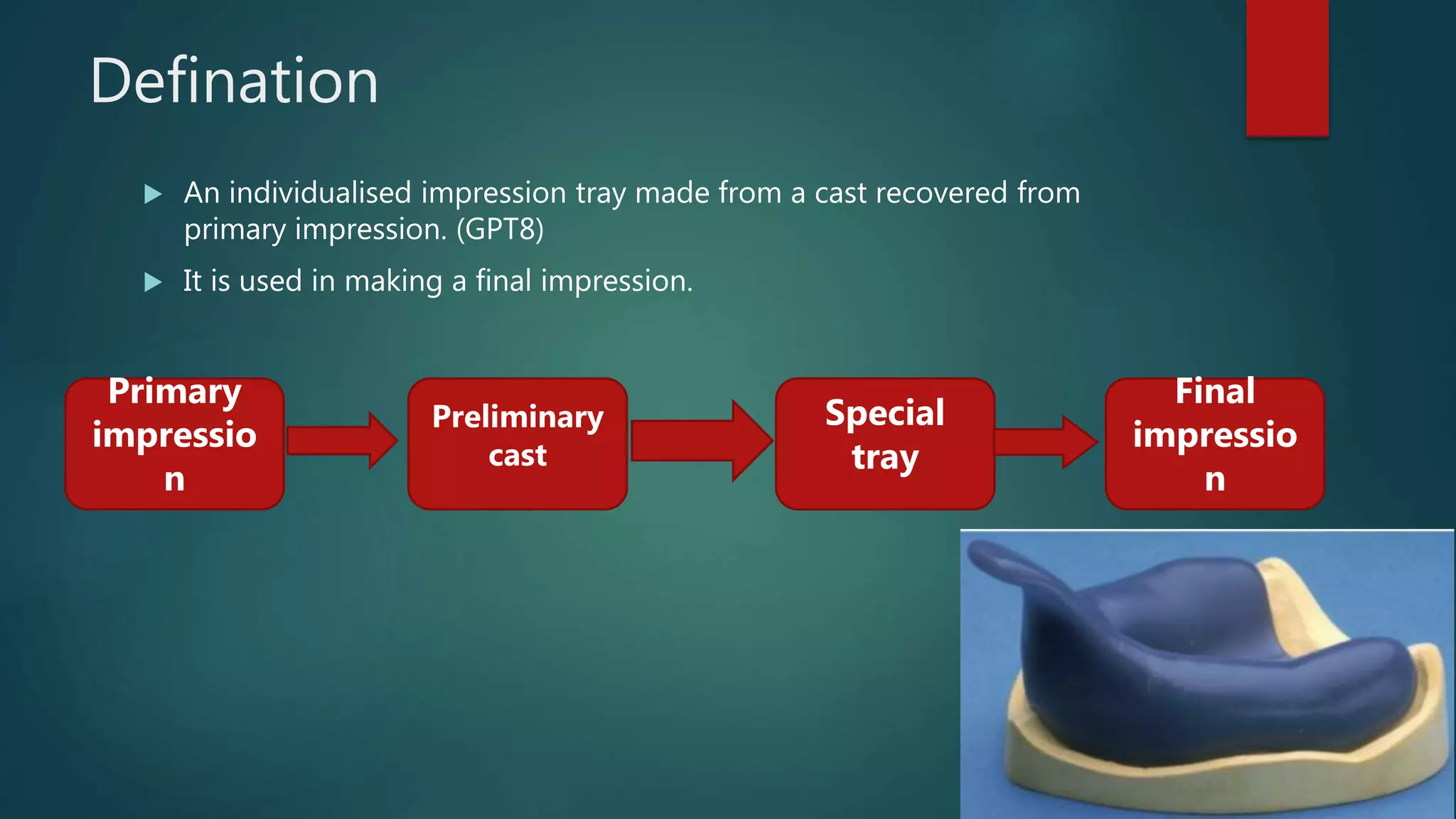 Special tray prosthodontics | PPTX