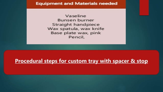 Special tray prosthodontics | PPTX | Oral care | Personal Care