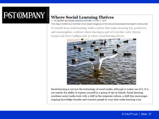 Social Learning: an explanation using Twitter | PPT