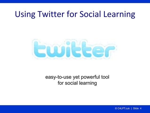 Social Learning: an explanation using Twitter