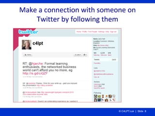 Social Learning: an explanation using Twitter | PPT
