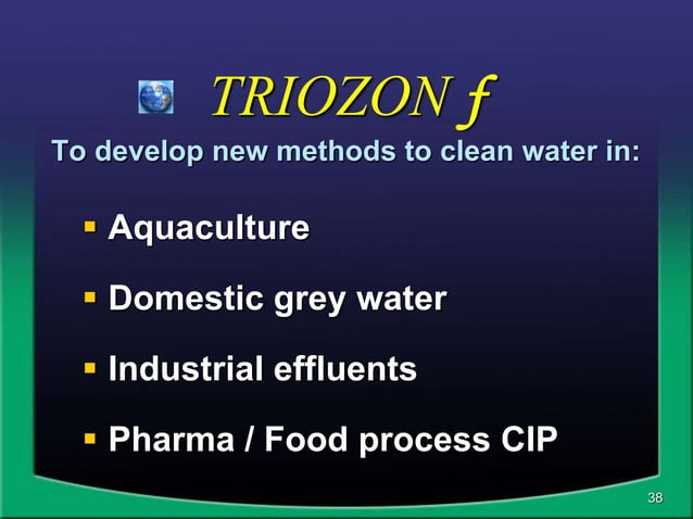 AquaCulture-Bio Security "Triozon" concept | PPT