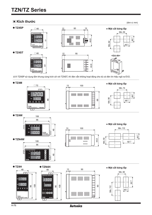 Catalog Temperature Controller TZN/ TZ series Autonics - Beeteco | PDF