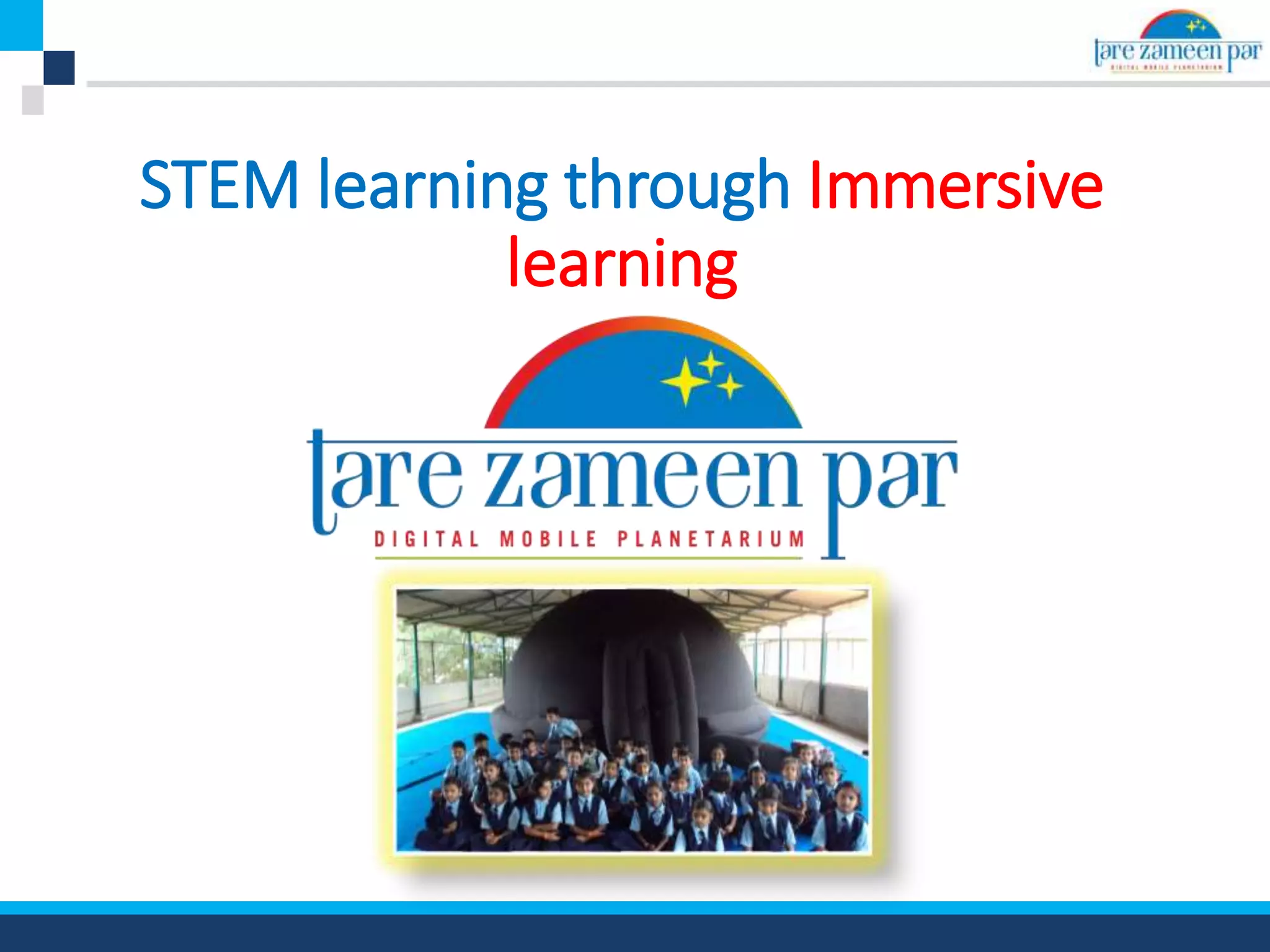 STEM learning through Immersive learning tools | PPT