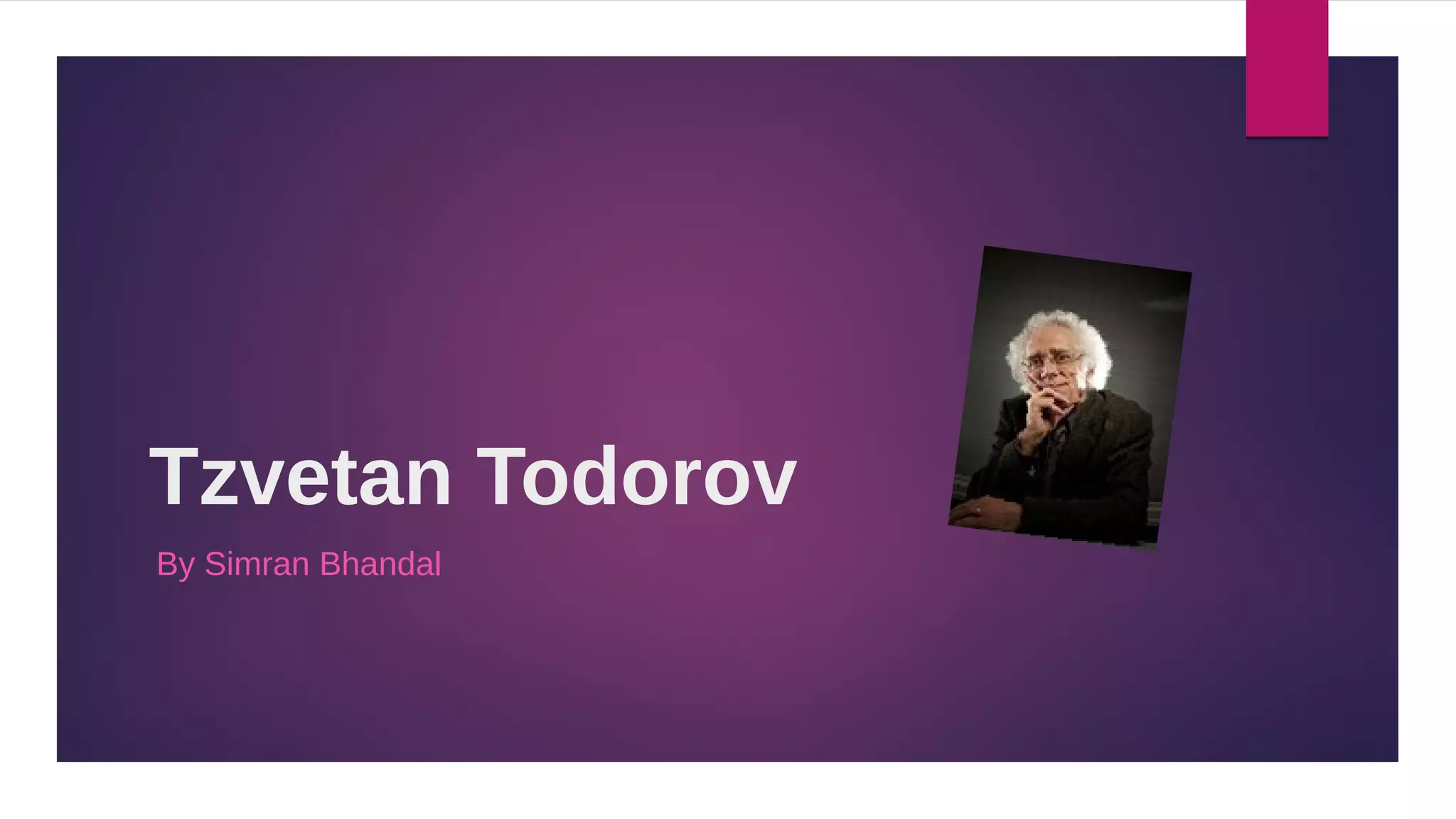 Tzvetan Todorov | ODP | Drama | Genres