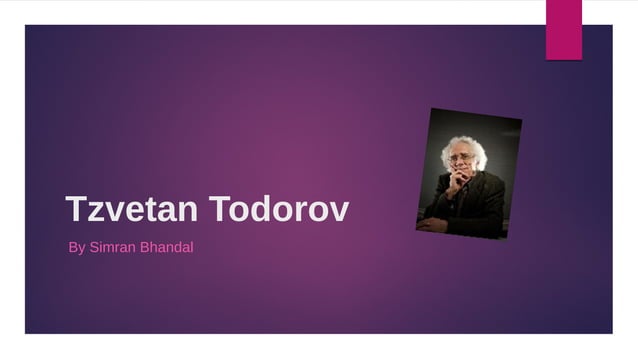 Tzvetan Todorov | ODP | Drama | Genres