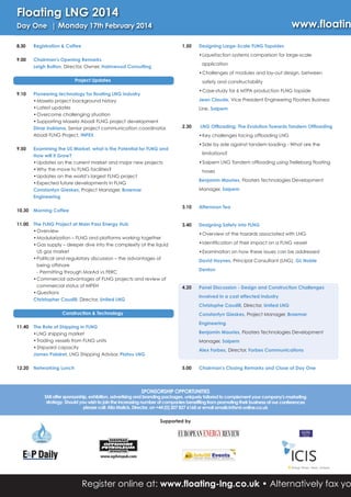 SMi Group's 2nd annual Floating LNG conference | PDF
