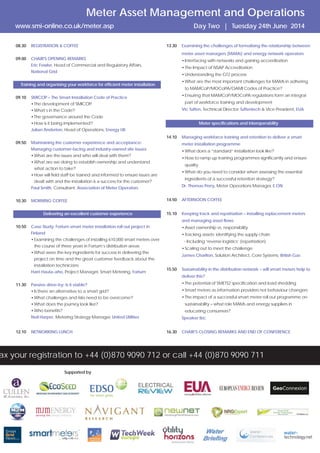 SMi Group's inaugural Meter Asset Management and Operations conference ...