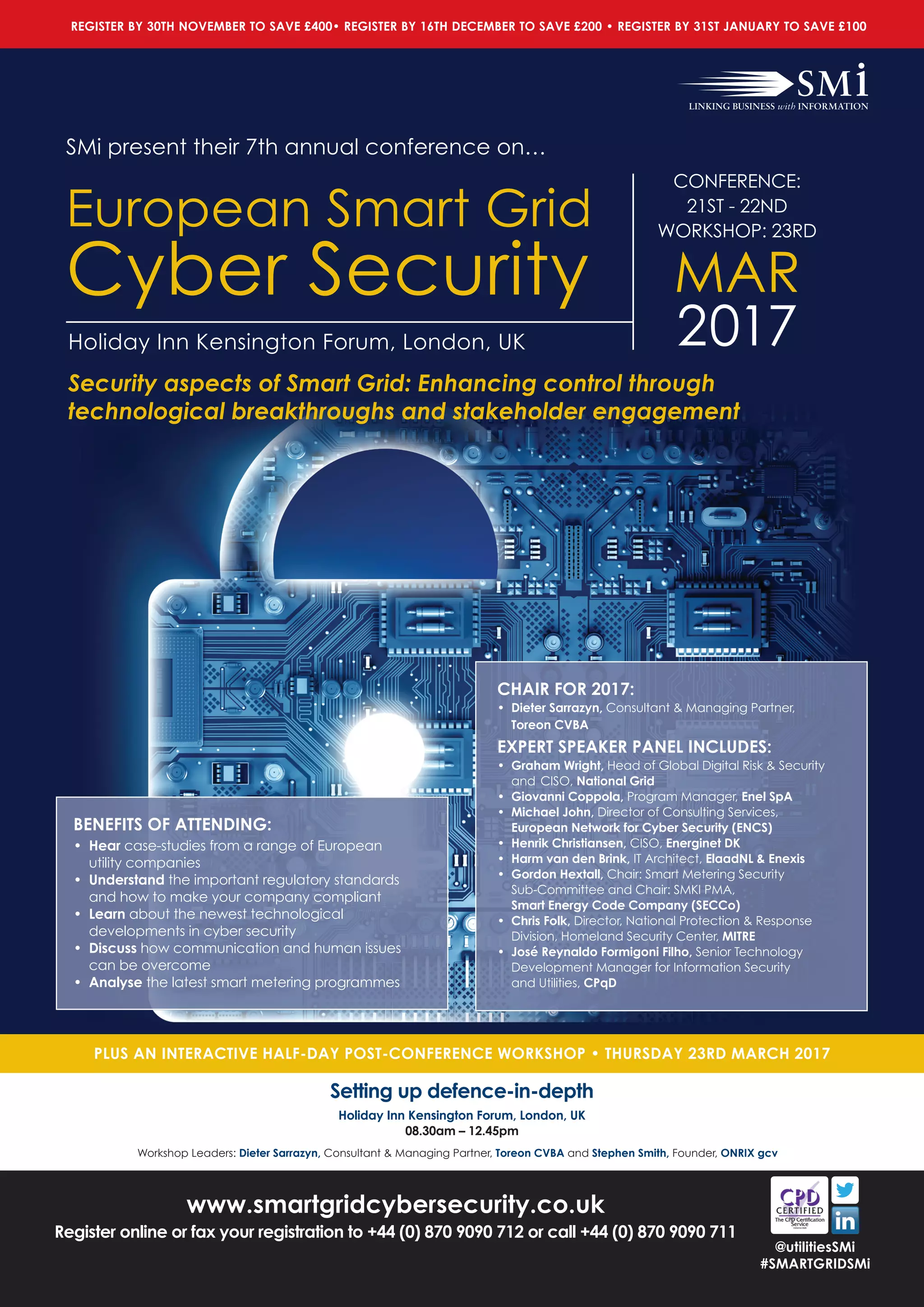 SMi Group's 7th annual European Smart Grid Cyber Security 2017 conference | PDF