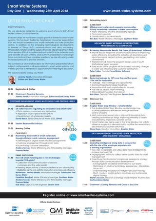 SMi Group's Smart Water Systems 2018 conference | PDF