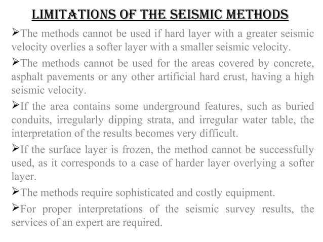 Geophysical methods of soil/Foundation testing | PPT