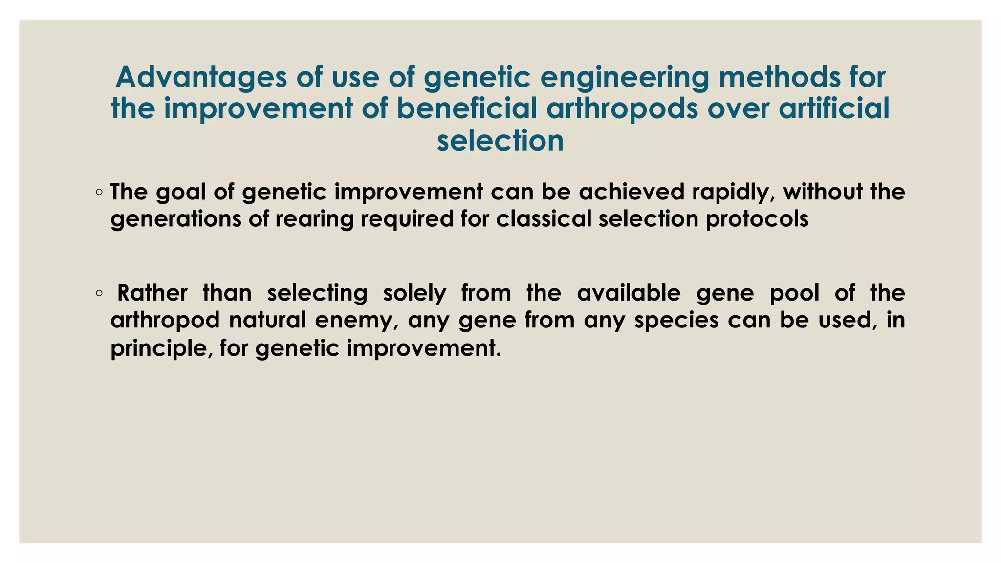 Scope of Genetic Engineered Microbes and Parasitoids in Biological ...