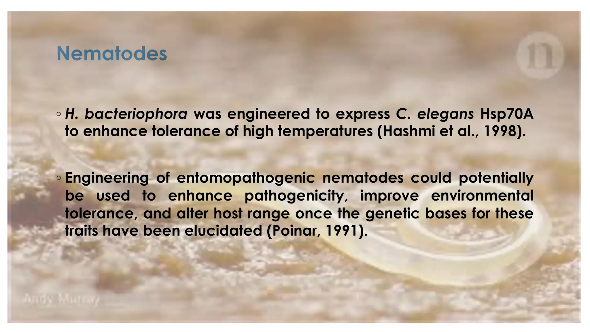 Scope of Genetic Engineered Microbes and Parasitoids in Biological ...